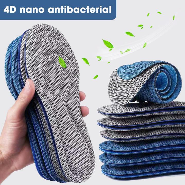 4D Memory Foam Orthopedic Shoe Insoles Nano Antibacterial Deodorization ...