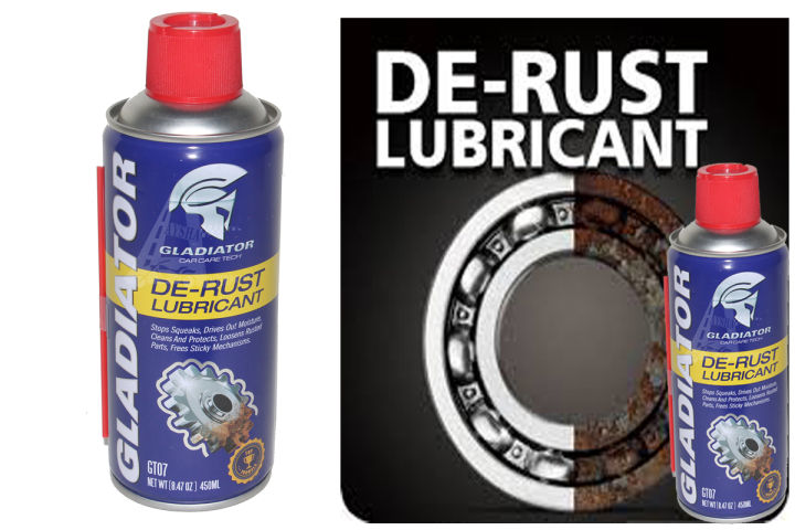 Gladiator DE-RUST Lubricant for bike and all vehicles and multipurpose ...