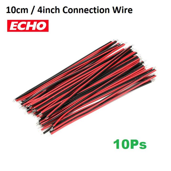 10pcs- Tinned Wire Leads Welding Cable Double Head 10CM / 4inch ...