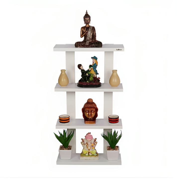 Altair prelam Finish WallShelf Shelves Rack Display Decor White | Daraz ...