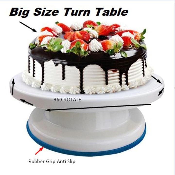 Big Size Cake Decorating Turn table 360 Rotate | Daraz.com.bd
