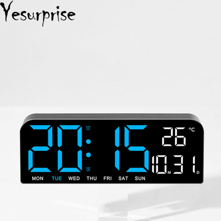 Yesurprise Electronic Digital Clock With 5 Modes, Big Digits, Sleep ...