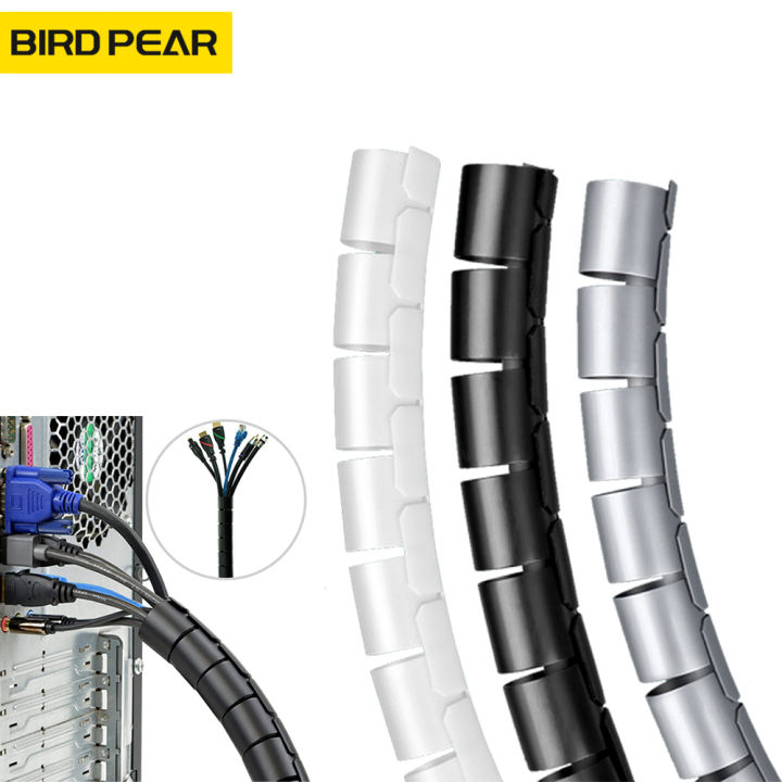 Flexible Spiral Cable Organizer 2m 10-22mm Pc Cable Protector ...