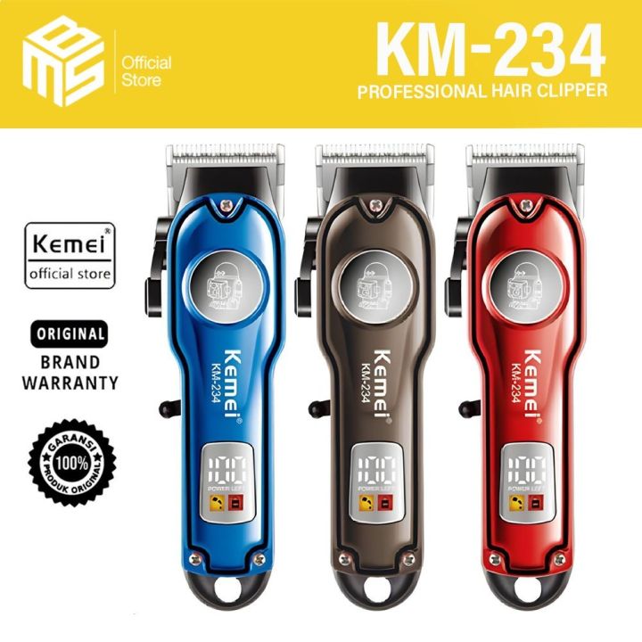 KEMEI KM-234 Digital Display Rechargeable Hair Trimmer & Clipper For ...