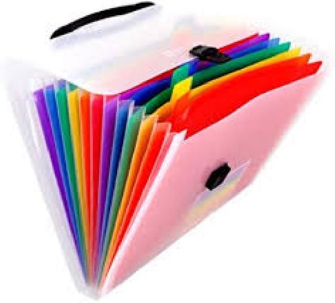 New File Bag LQ Industrial Mini Document File A6 Rainbow Expanding File ...