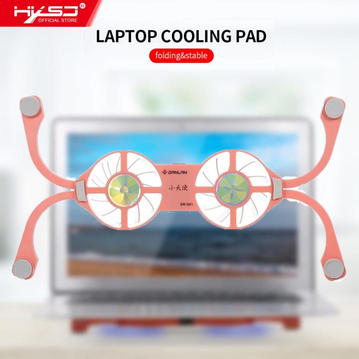 HXSJ Dr-S01 Laptop Cooling Pad Folding Portable Cooling Pad Usb Powered ...