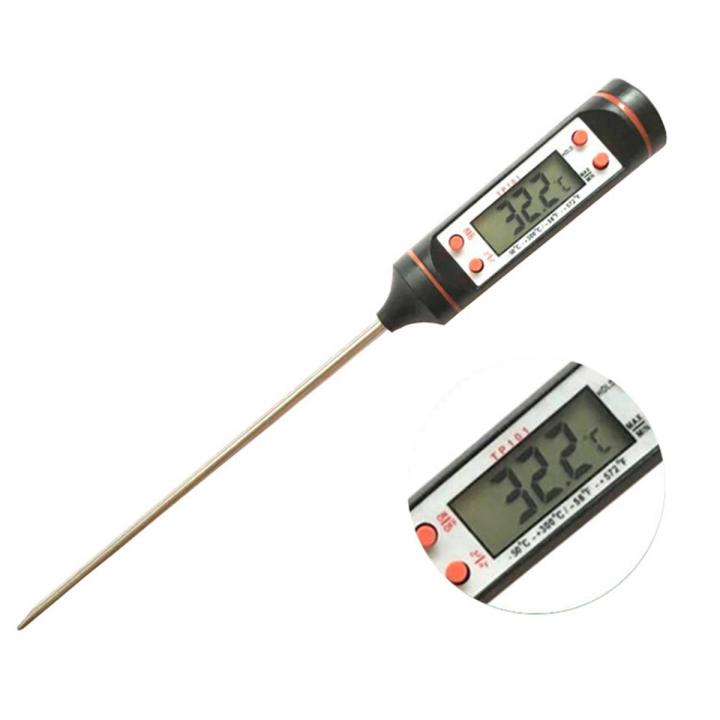 Digital Meat Thermometer Cooking Food Kitchen BBQ Probe Water Milk Oil ...