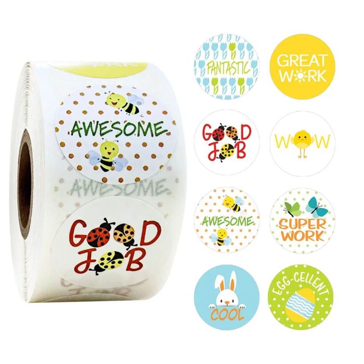 500pcs cartoon animals reward stickers teacher Motivational kids ...