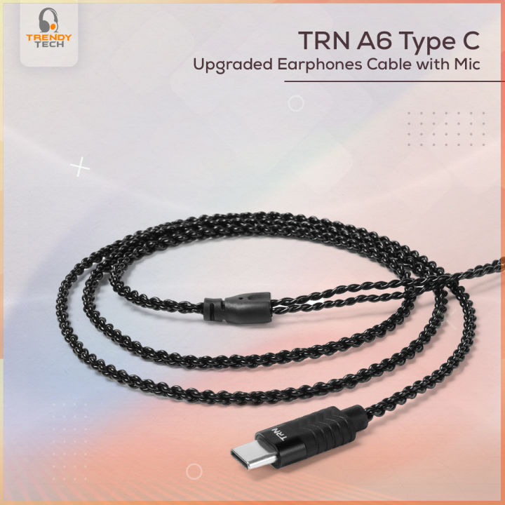 TRN A1 Type C Upgraded Earphones Cable with Mic | Daraz.com.bd