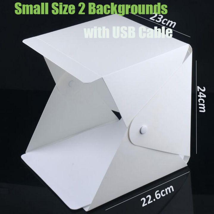 30cm 40cm Folding Lightbox Photography Photo Studio Softbox LED Light ...