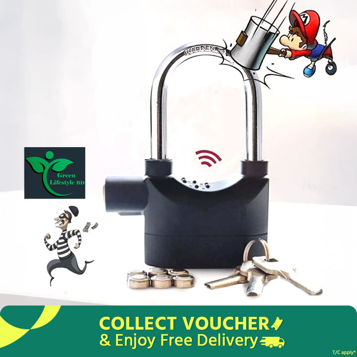 Anti-Thief Security Alarm Lock Security Alarm Lock for Bike and Door ...