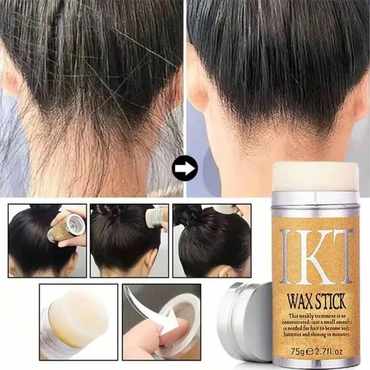 IKT Hair Wax Stick 75g for Both Men & Women for Damaged Hair Frizz ...