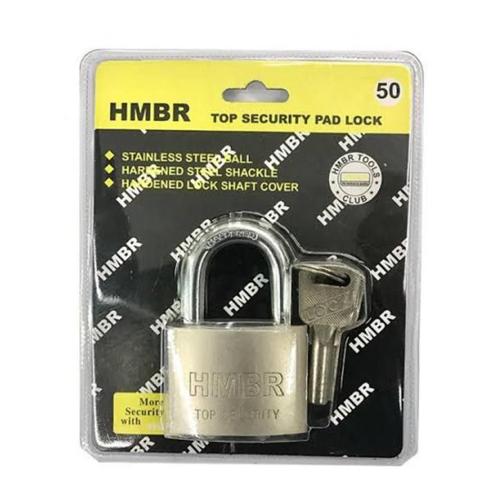 50 mm HMBR Lock with 4 key High security padlock | Daraz.com.bd