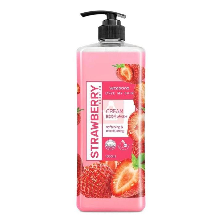 International Thailand product Body wash Watsons STRAWBERRY Shower gel ...