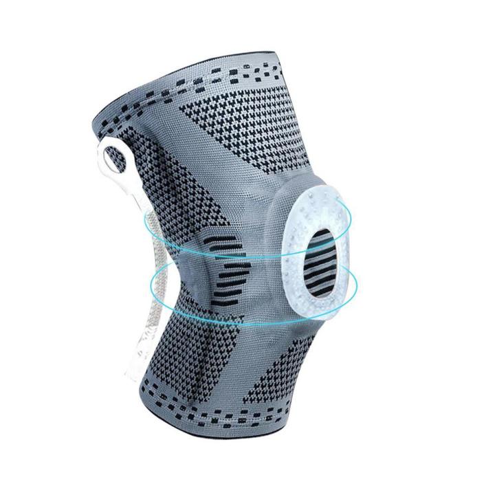 【Alizeker Mall】Silicone Spring Kneepad Leg Cover Knee Brace With ...