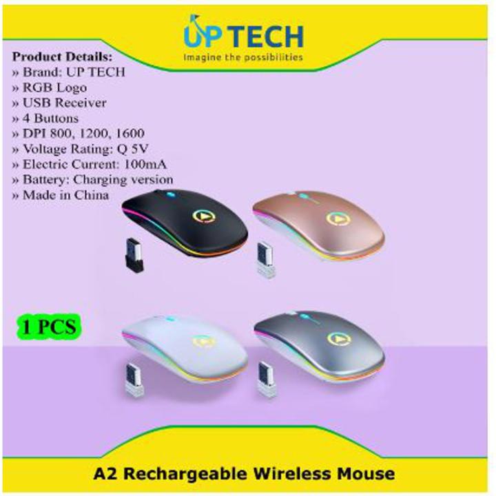 A2 RGB Rechargeable Wireless Mouse Not Wired Mouse Slim Stylish | Daraz ...