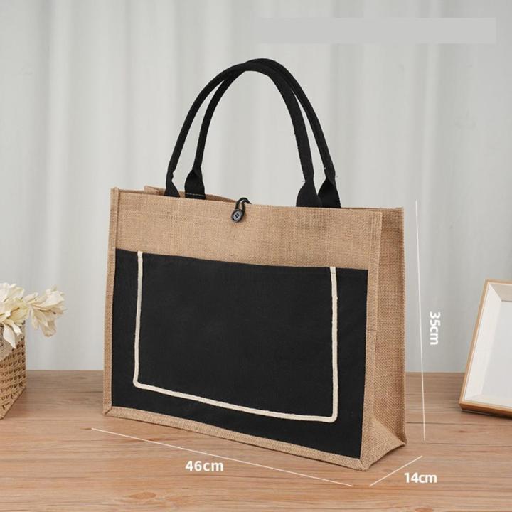 Blank Tote bag Sustainable White Eco-friendly Shopping bags Button DIY ...