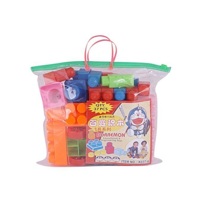 Plastic Doraemon Building Blocks Toy - Multi-Color | Daraz.com.bd
