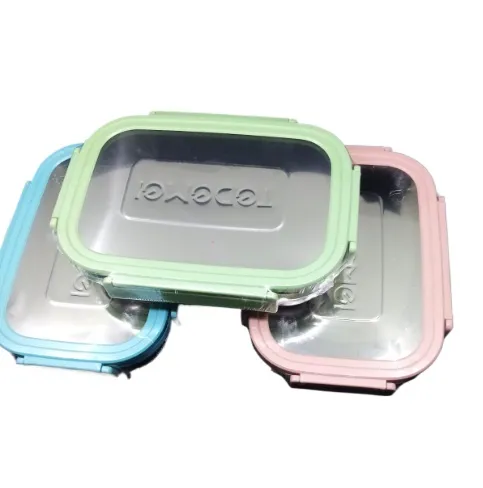 Tedemei Stainless Steel Lunch Box/ Tiffin Box/ Food Container Sealed ...