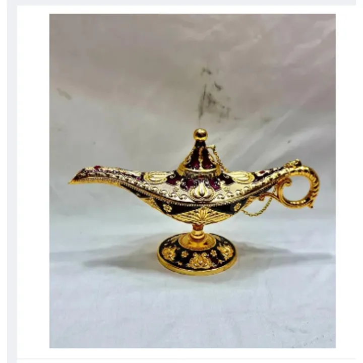 Aladin Lamp / Prodip Showpiece Magic Lamp/ Classic Metal Carved Aladdin ...
