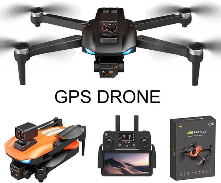 Max Drone 360 Obstacle Avoidance Automatic G Ps Follow Quadcopter 8k