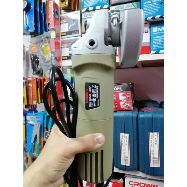 Crown Angle Grinder 100mm (4") 600W Load Speed 1100r/min Switch at Back ...