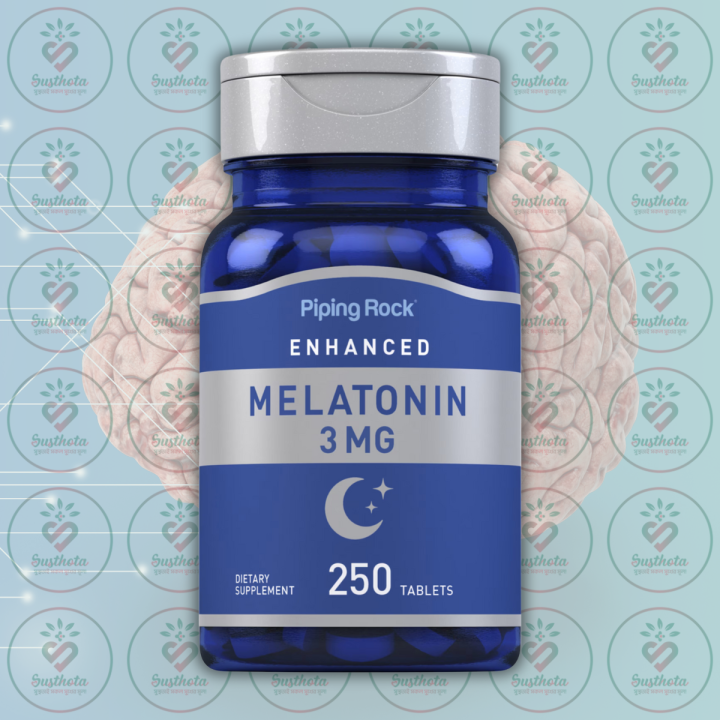 Piping Rock Enhanced Melatonin – 3 mg – 250 Tablets – with Dicalcium ...