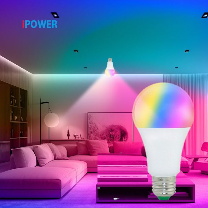 7 Colors RGB Bulb LED Multicolor Bulb E27 Base AC 220V Household ...