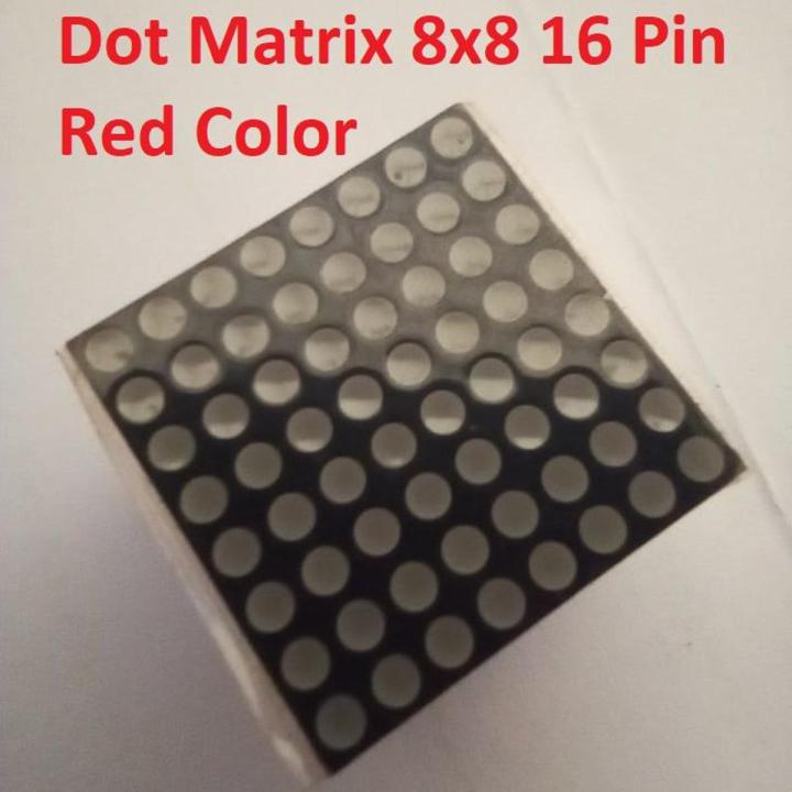 788BS RED Color LED 20mm DOT Matrix Round Dot 8x8 1.9mm LED 16 Pin ...