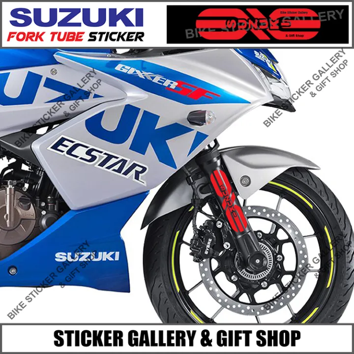 Fork Tube Sticker for SUZUKI Bike > Zigzag Design > 1 pair ( Waterproof ...