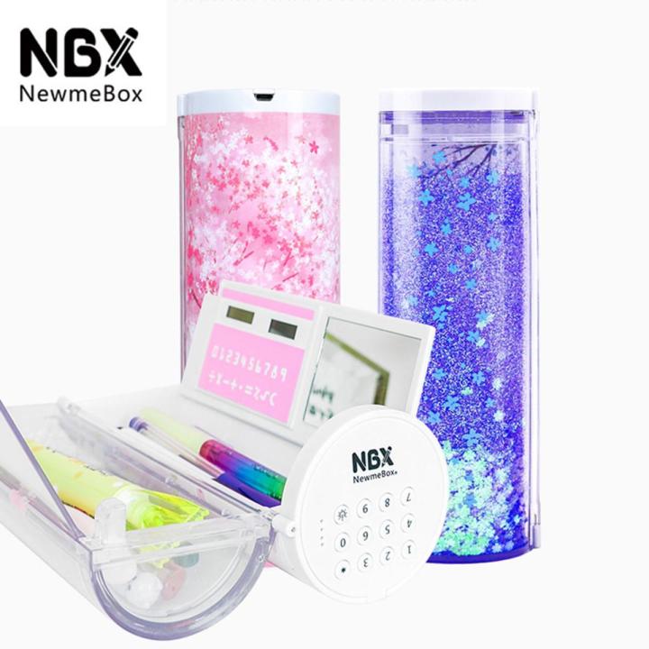 Newmebox Calculator Pencil Case Kawaii Pencil Cases Large Stationery ...