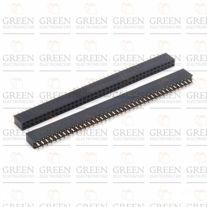 Female Header 40×2 Straight Pins Double Row 2.54mm Pitch Pin Male ...