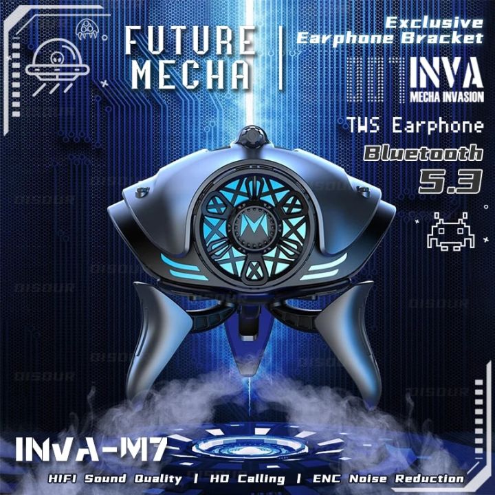 Mecha Invasion TWS In-Ear Wireless Headphones INVA-M7 Mecha Style ...