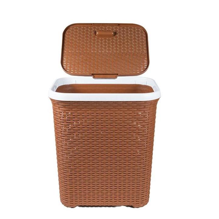 alhd Cane Laundry Basket Big-Cyan | Daraz.com.bd