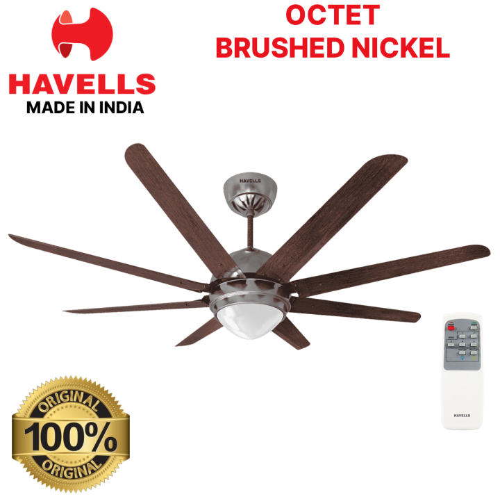 Havells Octet Underlight 1320mm / 53" Ceiling Fan (Brushed Nickel ...