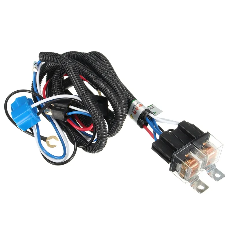 H4 Negative Switched LED Headlight Lamp Bulb Relay Wiring Harness Plug ...