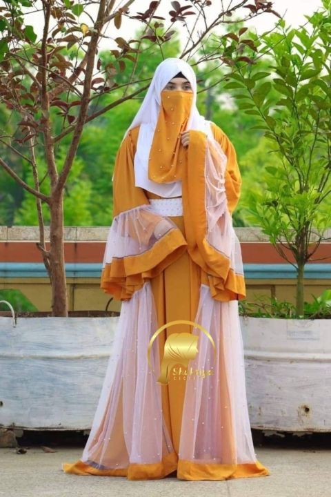 New Exclusive Trendy Net Pal Gown Abaya Borka - Hijab, Nikab, Inner ...