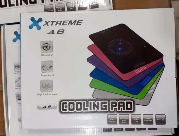 Xtreme-A6 Laptop/Notebook Cooler - Black | Daraz.com.bd
