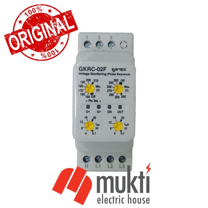 Turkey Imported ENTES GKRC-02F Phase Voltage Monitoring Relay Failure ...