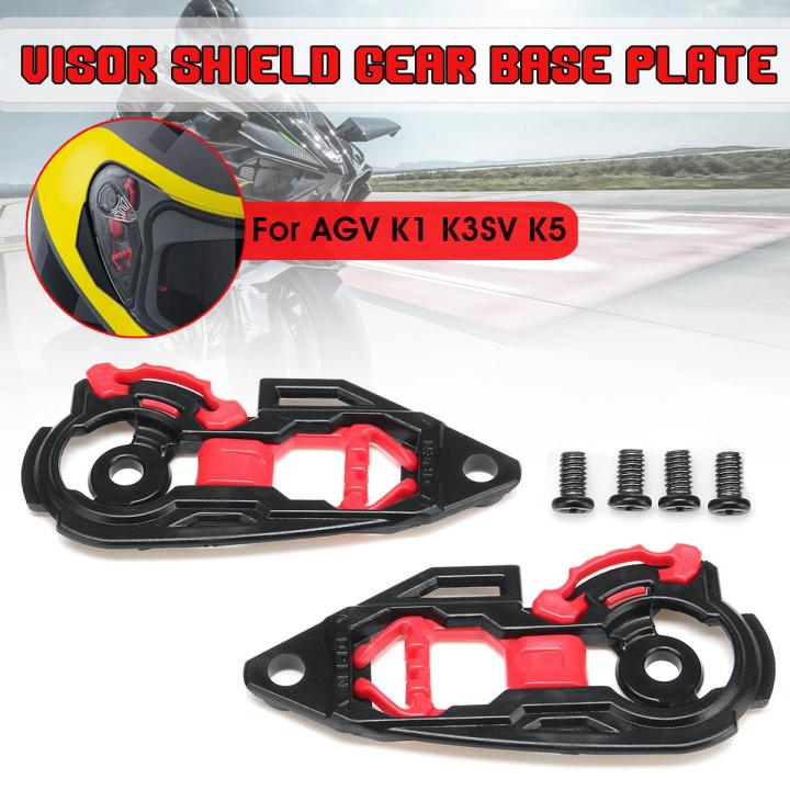 Commonly Motorcycle Helmet Visor Shield Gear Base Plate Set For AGV K1 ...