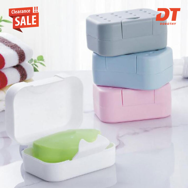 DT(Clearance price) Soap Case Dual Purpose Waterproof PP Portable Soap ...
