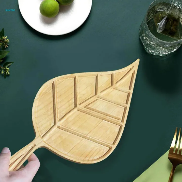 Wood snacks plates Serving Tray Sushi Bread Meat Seafood Cheese Board ...