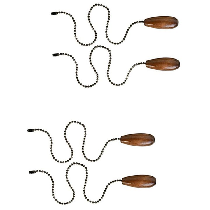 16 Pieces Ceiling Fan Chain Pulls Wooden Pull Chain Extension Pull ...