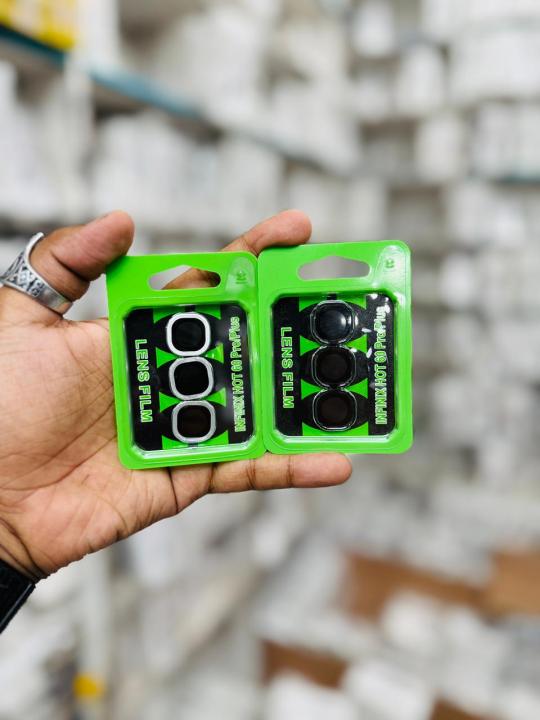 For Infinix Hot 60 Pro Camera Protector Ring Aluminium and Tempered ...