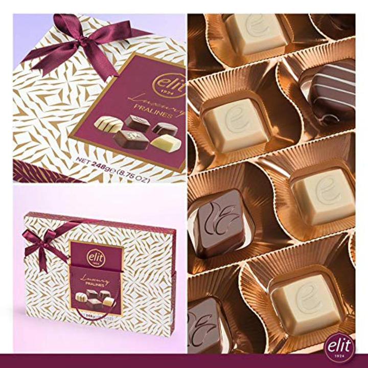 Elit Chocolate Luxury Pralines Purple Tray 248G | Daraz.com.bd