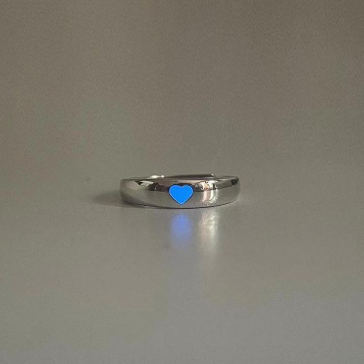 【Lejia】Luminous Glowing In Dark Fluorescent Ring for Men Women Ring ...