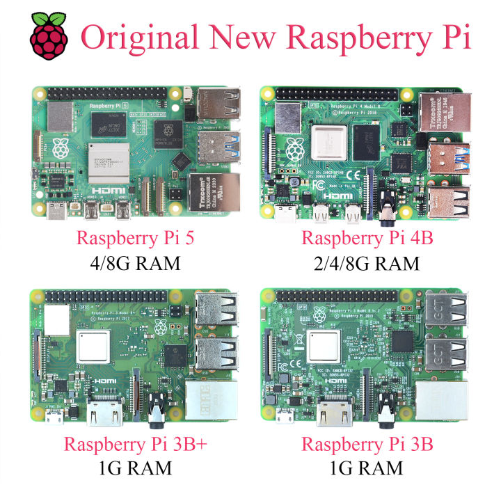 Original Raspberry Pi 5 4B 3B+ 3B Development Board RAM 2G 4G 8G ...