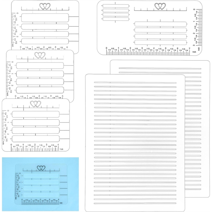 Line Stencil Templates Line Drawing Stencil Lettering Guide for Card ...