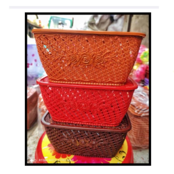 3pis Plastic Mini Busket | Daraz.com.bd