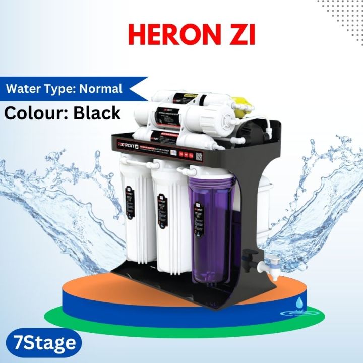 Heron Zi 7 Stage RO (Reverse Osmosis) Water Purifier. Heron Water Filter. USA Technology Water ...